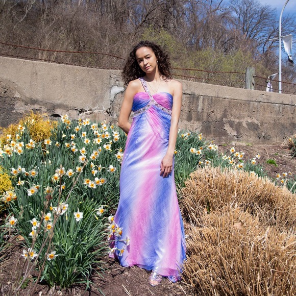 Moonlight Bridal | Dresses | Vintage Y2k Prom Dress Bust 38 Waist 27 ...